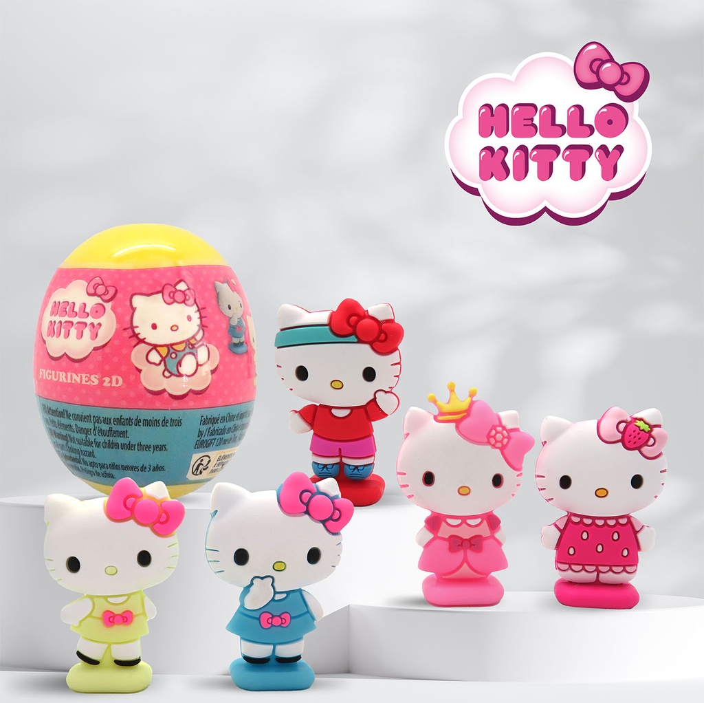 Figurines 2D Hello Kitty en Capsule 50mm | Kadokids